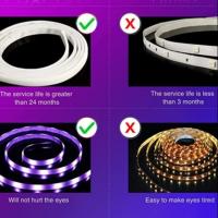 China Smart RGB LED Corner Floor Lamp Voice Control Ambient Mood Light 1450mm Height for sale