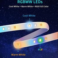 China Smart RGB LED Corner Floor Lamp Voice Control Ambient Mood Light 1450mm Height for sale
