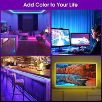 China Smart RGB LED Corner Floor Lamp Voice Control Ambient Mood Light 1450mm Height for sale