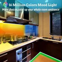 China RF IP20 Flexible Rgb Led Strip Lights Kit 5m Remote 30W for sale