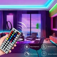 China RF IP20 Flexible Rgb Led Strip Lights Kit 5m Remote 30W for sale
