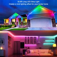 China 24V COB Flexible LED Strip Light WiFi APP RGB Music Sync 16 Million Colors 120° Beam Angle for sale