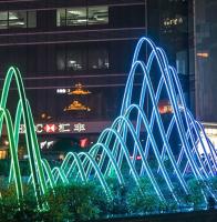 China Gradient Double Sided Luminous Led Light Strip Outdoor Advertising Dimming Neon for sale
