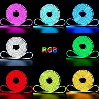 China Gradient Double Sided Luminous Led Light Strip Outdoor Advertising Dimming Neon for sale