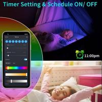 China RGB Waterproof Gradient Light Strip Remote Control HighTiming RF 5m Smart LED Strip for sale