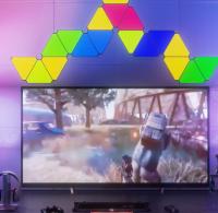 China Magic Triangle LED Light RGB Touch Sense DIY Splicing Smart Panel Lamp 100-240V for sale