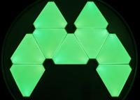 China DIY LED Gaming Lights Triangle Remote Control Wall Night Light 24W RGB+CCT for sale