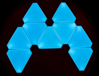 China Triangle Smart RGB LED Night Light Panel Wall Lamp 176x153mm AC100-240V for sale