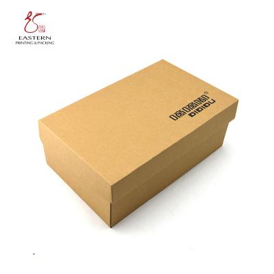 China Eco Friendly Corrugated Cardboard Shoe Box 100 Recyclable Custom Footwear Packaging for sale