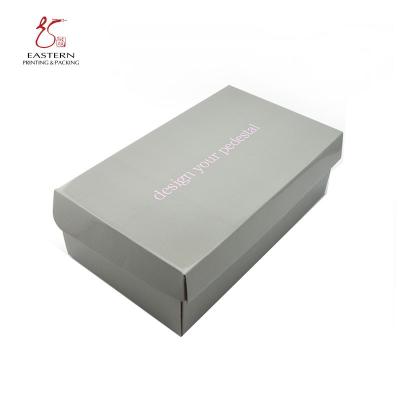 China Recycled Corrugated Shoe Box Eco Friendly Classic Shoe Packaging 100 Percent Recyclable Material for sale