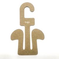 China Custom Kraft Cardboard Clothes Hangers 25mm Flip Flop Display Hangers Eco Friendly 5kg Capacity for sale