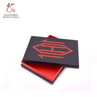 China Glossy Lamination Cosmetic Packaging Boxes with Red Color and Customized Logo for sale
