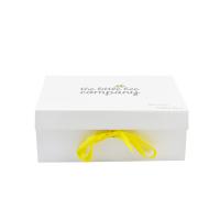 China Sample Time 5-7 Days Hard Cardboard Flattable Gift Boxes with Ribbon Recycled Paper for sale