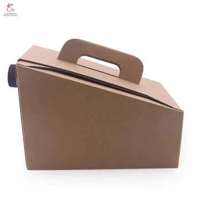 China Custom Printed Shaped Corrugated Cardboard Box Foldable for Coffe beans Grain Packaging for sale
