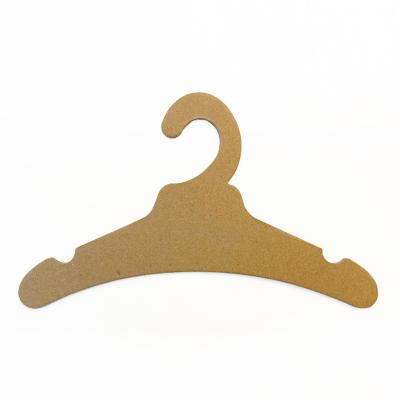 China Custom Brown Cardboard Kids Hangers 250x130x3mm Recyclable Display Hangers for sale