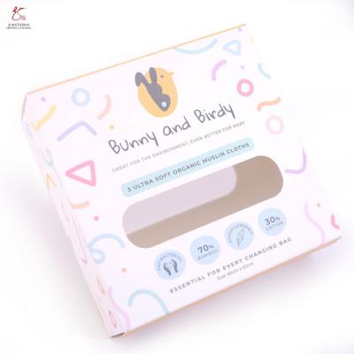 China Custom Printed Cardboard Boxes with Clear Window for Baby Clothes Packaging 7-15 Days for sale
