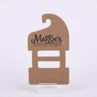 China Custom Printed Cardboard Hangers with Logo Eco-Friendly 3mm Thick Sustainable Fashion Display for sale