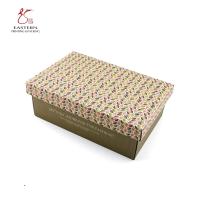 China CMYK Full Color Corrugated Shoe Box Eco-Friendly Foldable Shoe Packaging 200gsm for sale