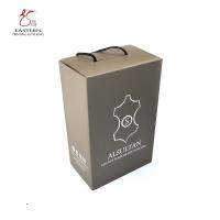 China costom Foldable Lid Closure Corrugated Shoe Box With Handle for sale