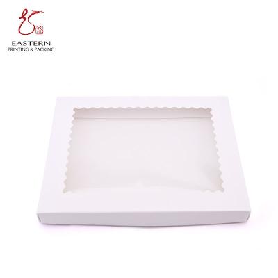 China Printed Lid And Bottom Cardboard Boxes With Window Custom Logo for sale