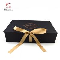China Custom Printed Paperboard Packaging Box with Ribbon Closure for sale