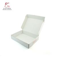 China Logo Printed Customized White Corrugated Cardboard Shipping Boxes Folders Type for Safe Packaging for sale
