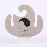 China Custom Logo Grey Cardboard Flip Flop Hangers 3mm Thick Eco-Friendly Sandal Display for sale