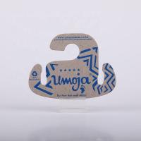 China Custom Logo Grey Cardboard Sandal Hangers Eco-Friendly 3mm Thick Flip Flop Display for sale