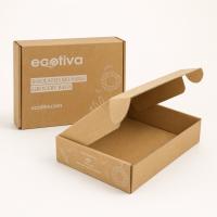 China Custom Printed Corrugated Cardboard Shipping Boxes Nature Brown E Flute for sale