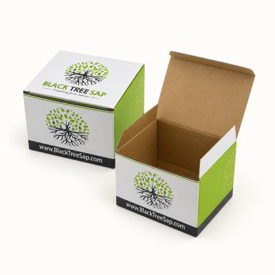 China Custom Order Corrugated Cardboard Box Brown CMYK Printing Handling Offset Printing Watermark Silk Screen Shipping Boxes for sale