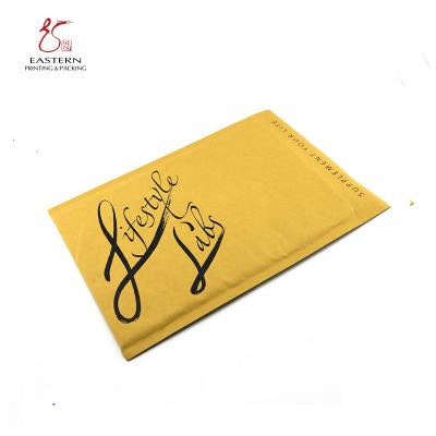 China Custom Kraft Paper Bubble Envelope 25cm Length Eco Friendly Mailing Bag for sale
