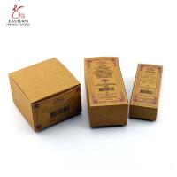 China Custom Kraft Paper Cosmetic Boxes 350gsm with Silver Stamping for Perfume for sale