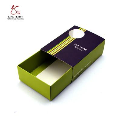 China Custom Printed Cupcake Paper Box with Transparent Window 4x4x4 Inch Sliding Box for sale