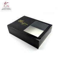 China Custom Black Cupcake Paper Box 8 Inch Cake Box with Window Customizable Size for sale