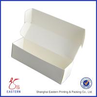 China Custom 80mm Width Foldable Flap Macaron Paper Box with Embossing Logo Food Grade 300gsm Cardboard for sale