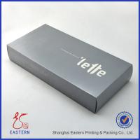 China Custom Logo Printed Luxury Silver SGS Approve Macaron Paper Box 300gsm for sale