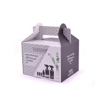 China Recyclable Custom Size Cardboard Boxes , Milk Cardboard Box With Paper Handle for sale