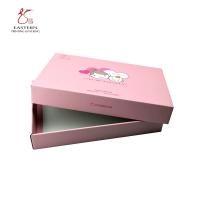 China Glossy Lamination E Flute Corrugated Cardboard Box With Lid for sale
