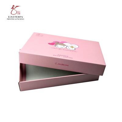 China Glossy Lamination E Flute Corrugated Cardboard Box With Lid for sale