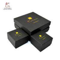 China Custom CMYK Printed Paper Jewelry Gift Box for Ring with Gold Logo Hot Stamping for sale
