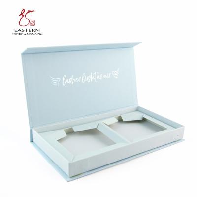 China Custom CMYK Printing Eyelash Packaging Box with Silver Foil Stamping 4 Color Offset for sale