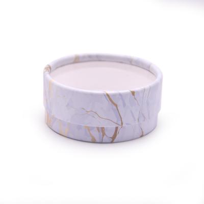 China Custom Round Transparent Window Eyelash Packaging Box with Lid and Bottom 80mm for sale