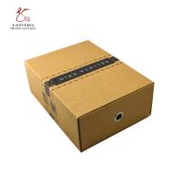 China Custom Kraft Paper Corrugated Shoe Box Drawer Type 4 Color CMYK Printing Custom Size Accepted for sale