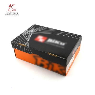 China E Flute Corrugated Custom Shoe Box Packaging 300gsm CCNB Custom Size for sale