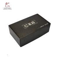China Custom Corrugated Shoe Box 300gsm Kraft Paper CMYK Printing with Black Print for sale