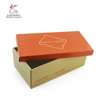China Custom Corrugated Shoe Box with Lid and Bottom Recyclable Paper Packaging 500 Pcs for sale