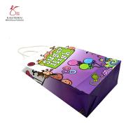 China Custom Printed Paper Gift Bags for Food Packaging 210gsm with Handle for sale