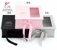 China Custom CMYK Cardboard Jewelry Boxes Velvet Luxury Packaging 4 Color Printing for sale