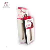 China Custom Foldable Wig Packaging Boxes with PVC Window 4 Color Offset Printing for sale