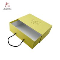 China Bright Color 150mm Width Rigid Cardboard Gift Boxes With Drawer for sale